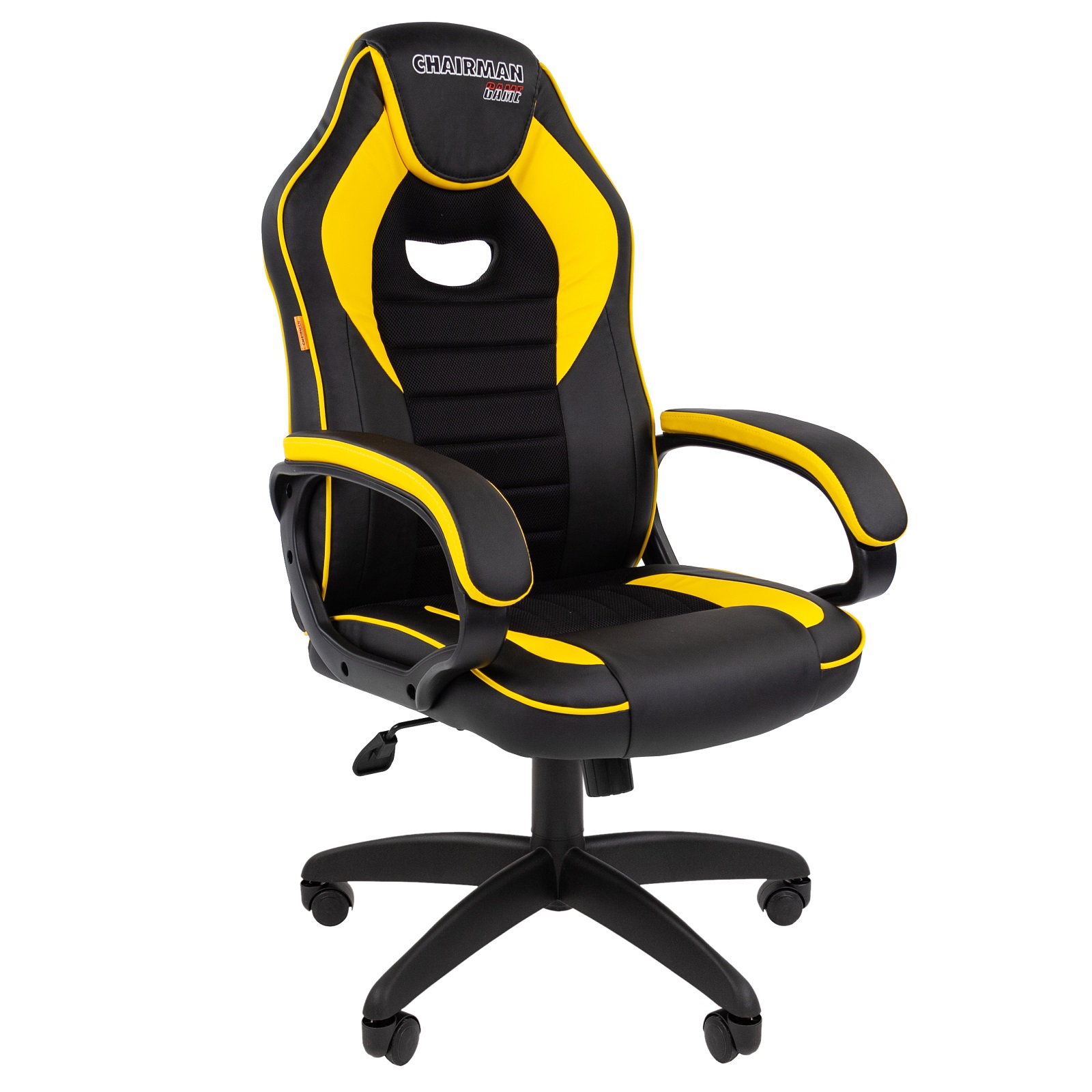 Игровое кресло Chairman game 16 черный; желтый