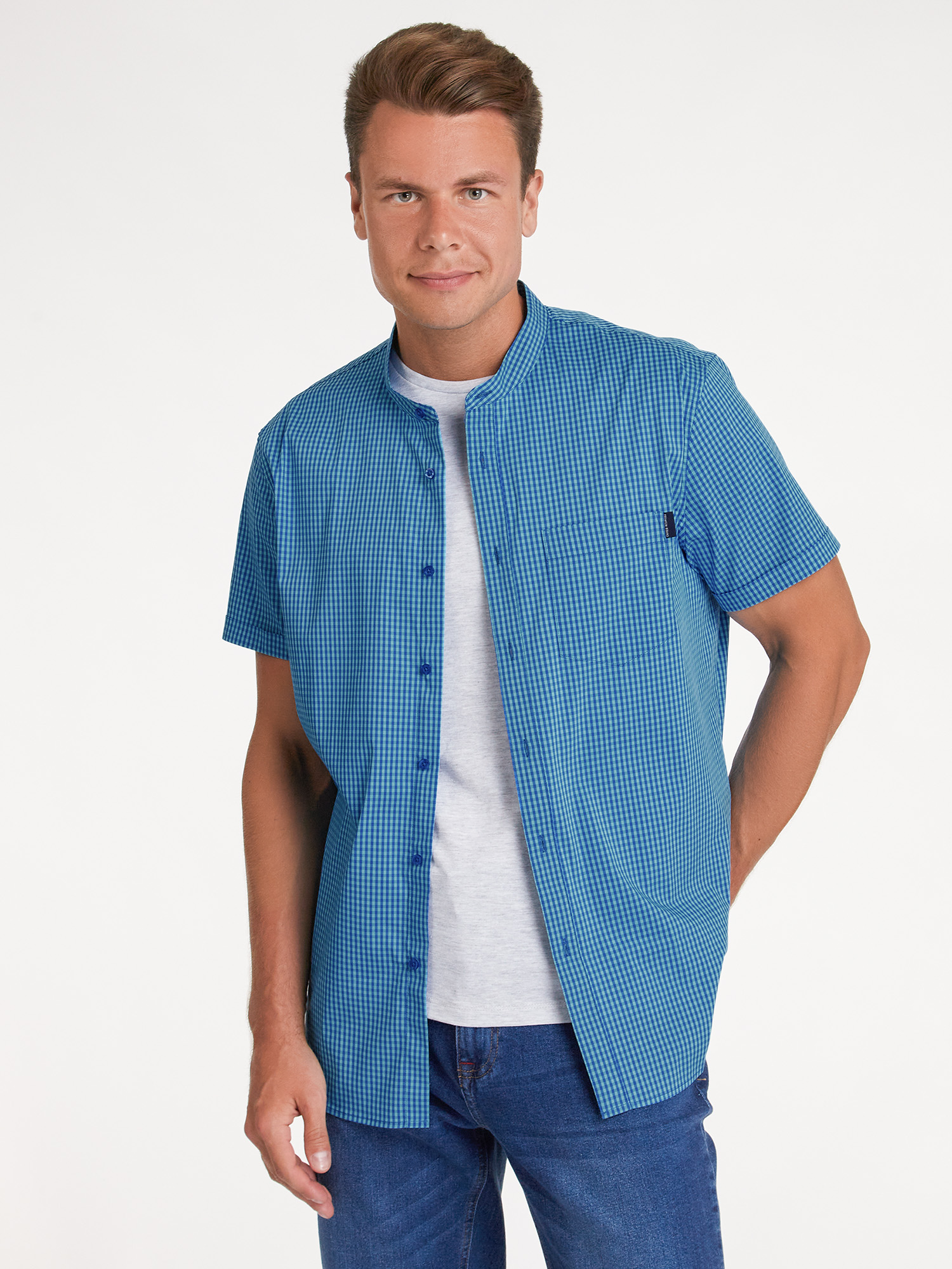 Рубашка мужская oodji 3L230001M-1 синяя XL