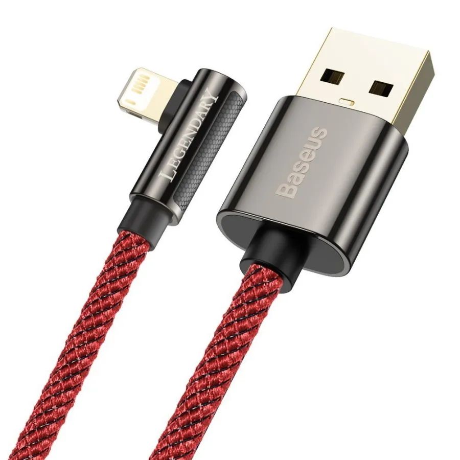 Кабель Baseus Legend Series USB - Lightning 2.4A 1m Red (CACS000009)