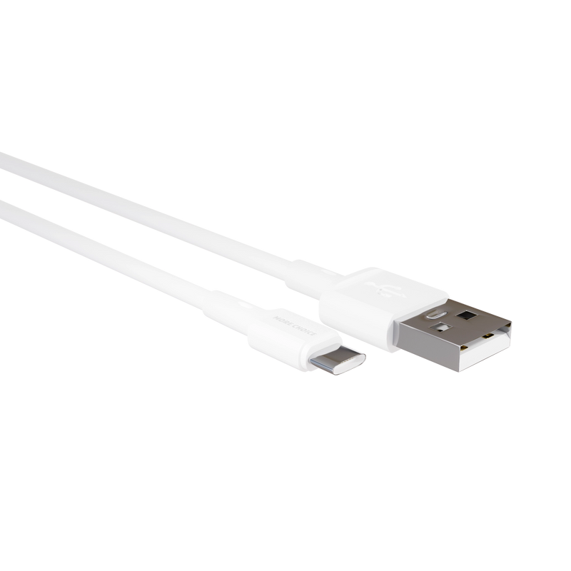 Дата-кабель USB 2.0A для Type-C More choice K14a TPE 0.25м White