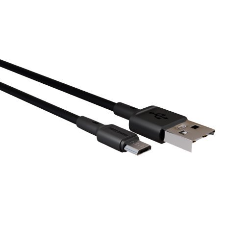 Дата-кабель USB 2.0A для micro USB More choice K14m TPE 0.25м Black