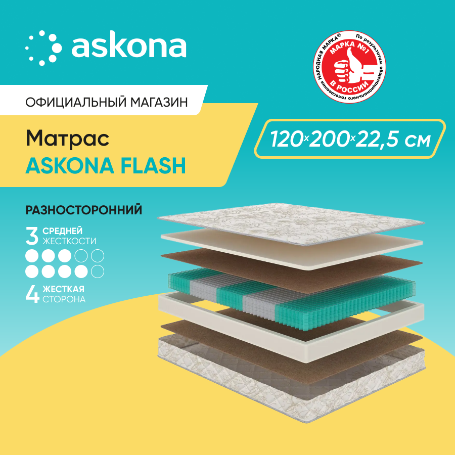 Матрас Askona Flash 120х200