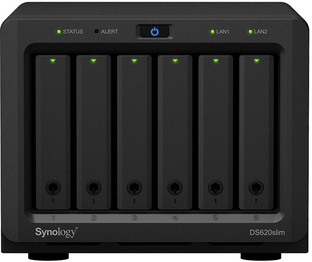 Сетевое хранилище данных Synology Slim DS620slim Black