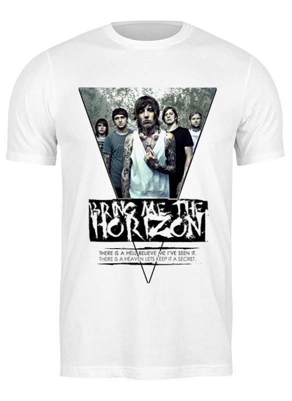 Футболка мужская Printio Bring me the horizon треугольник белая XL