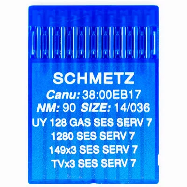 Иглы промышленные Schmetz UY 128 GAS SES SERV7 90, 10 шт