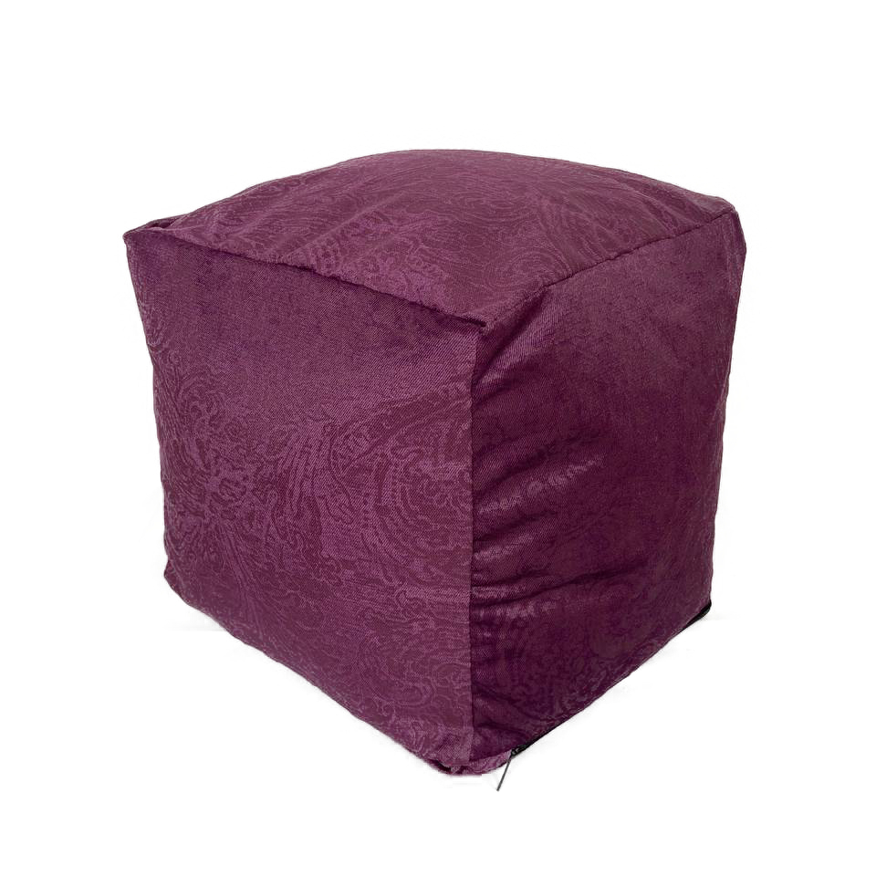 Кресло-мешок Пуфик кубик Kreslo-Puff Florens 29 Фиолетовый Велюр