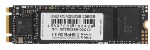 SSD накопитель AMD Radeon R5 M.2 2280 256 ГБ (R5M256G8)