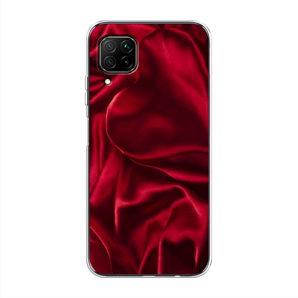 Чехол Awog  на Huawei P40 Lite "Текстура красный шелк"