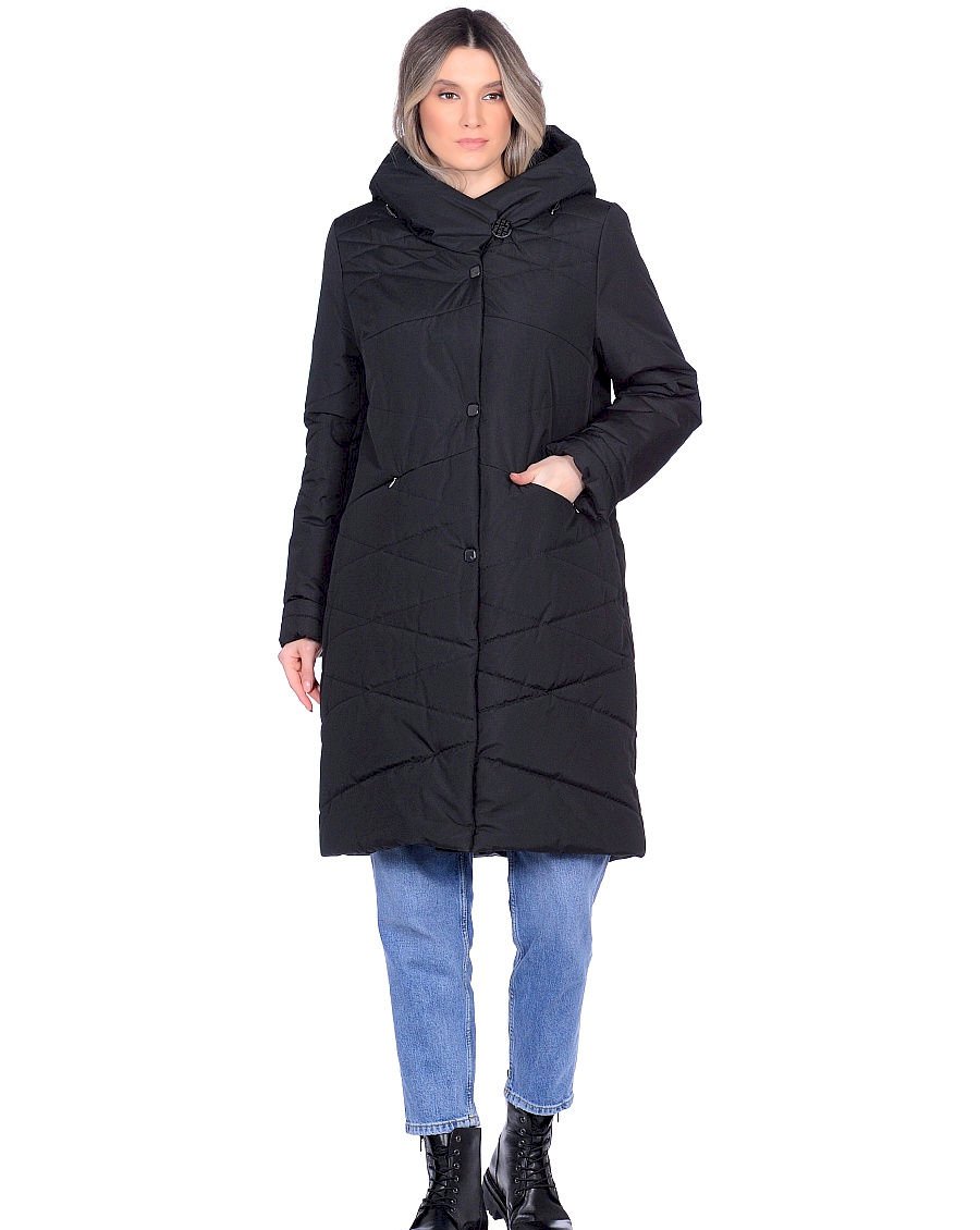 Пальто женское Maritta 24-3024-10 черное 42 EU
