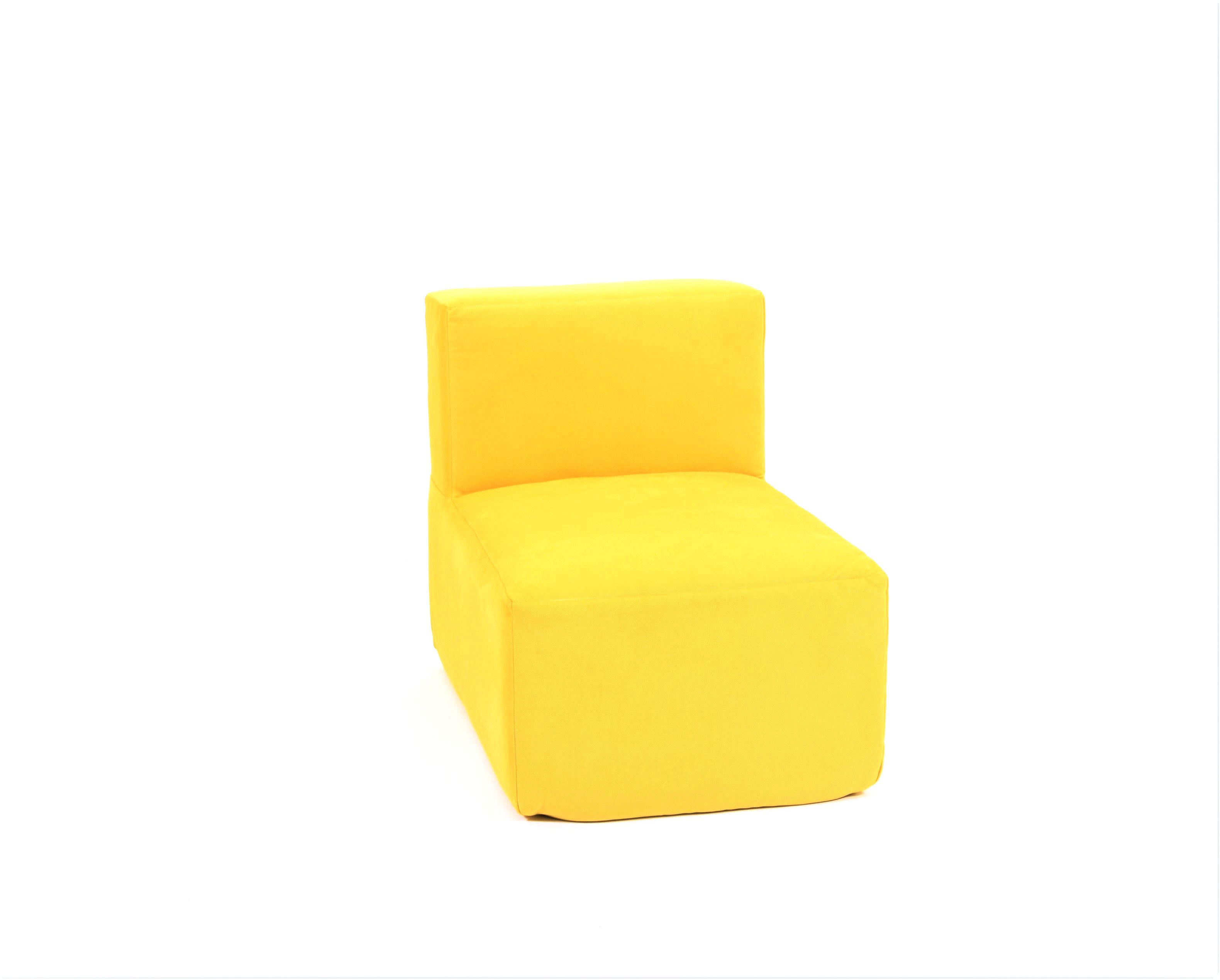 Кресло модульное ТЕТРИС 40 поролон велюр, Желтый