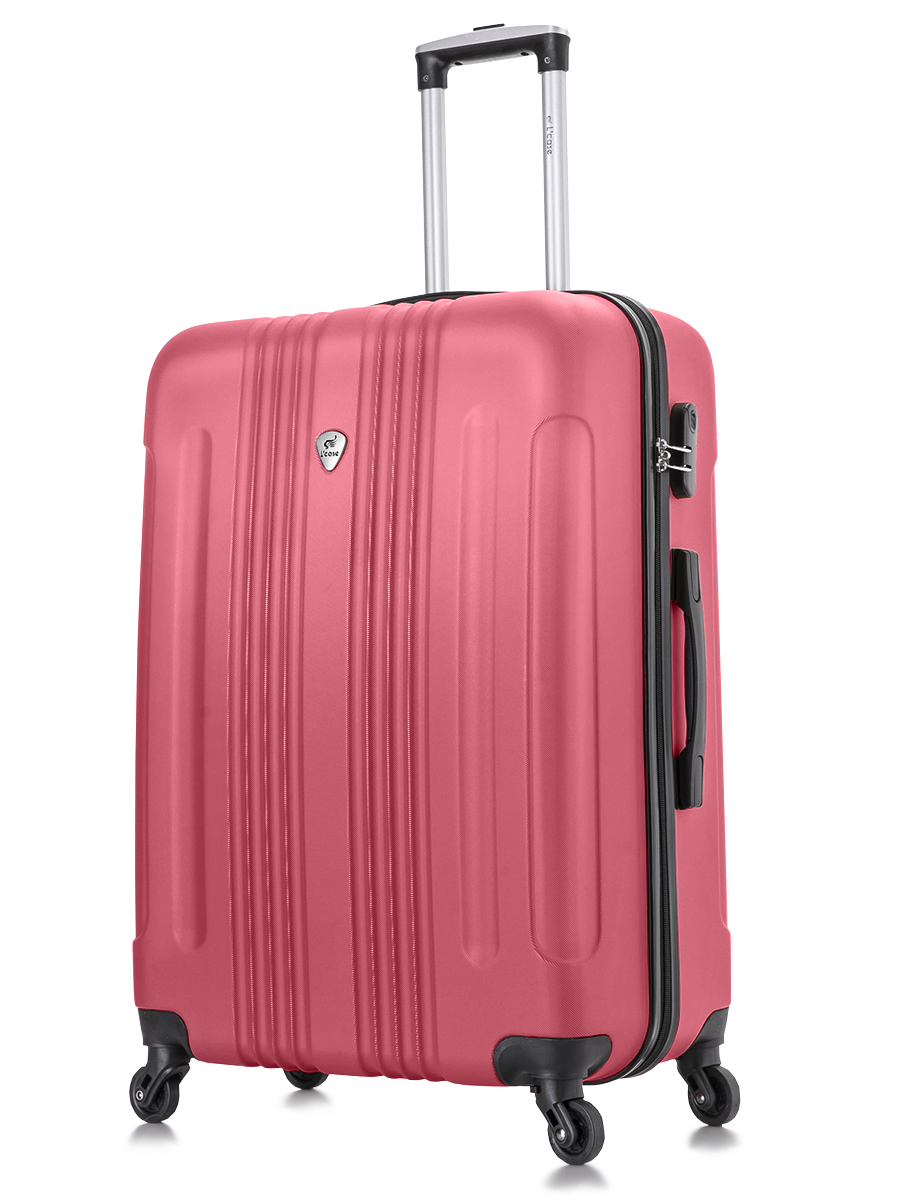 Чемодан женский L'case Bangkok Peach pink (розовый, 70х45х28 см