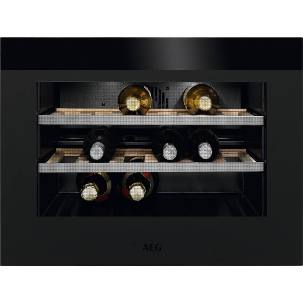 Встраиваемый винный шкаф AEG KWK884520T черный