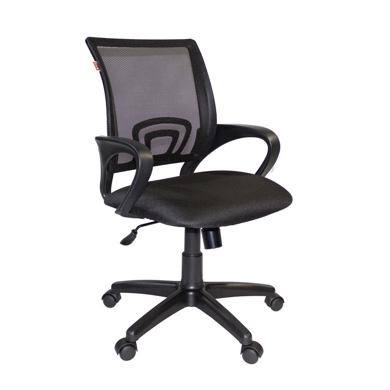 Кресло Easy Chair ткань черная сетка, черный, пластик