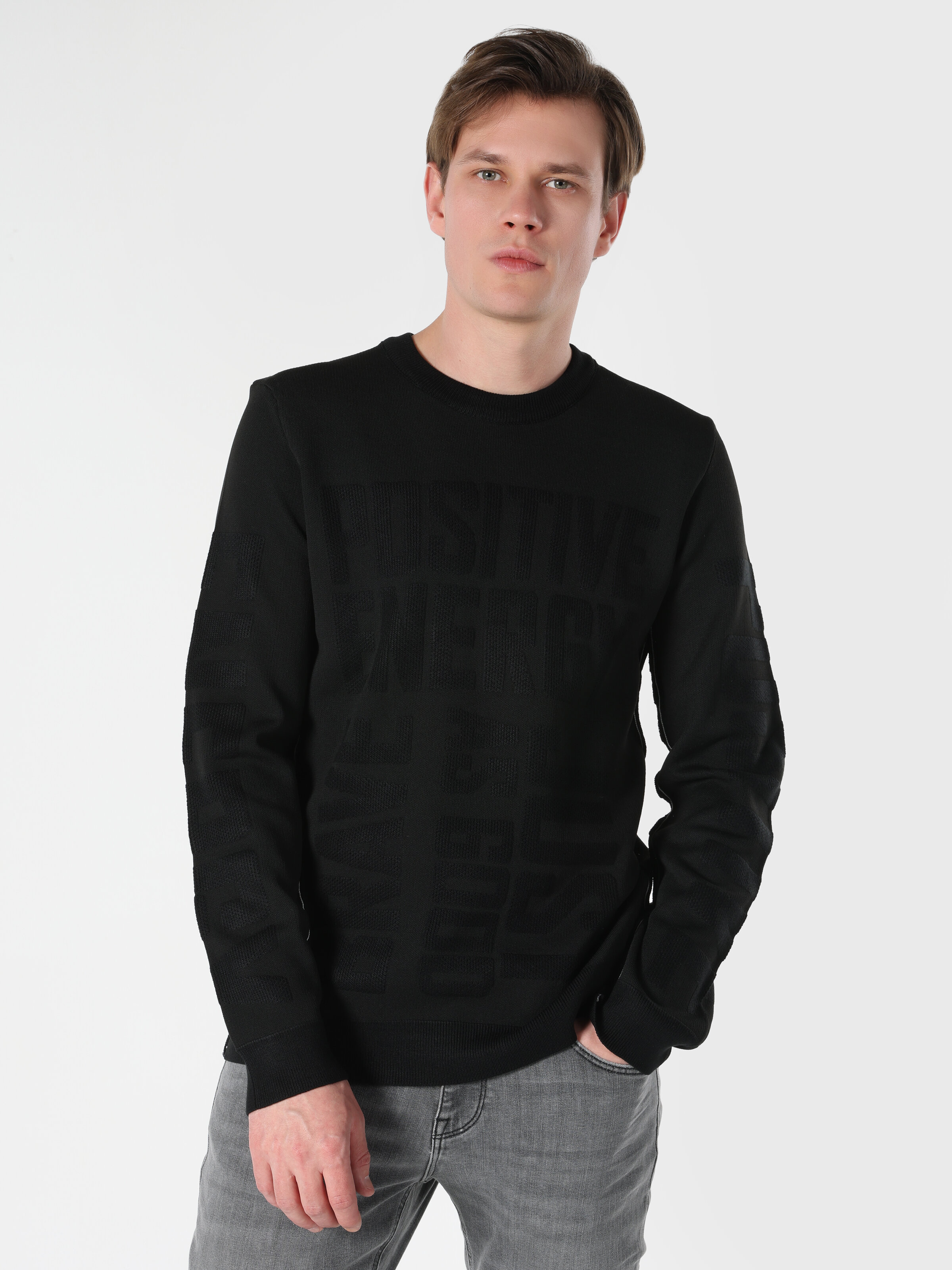 Джемпер мужской Colin's CL1062328_Q1.V1 черный 2XL