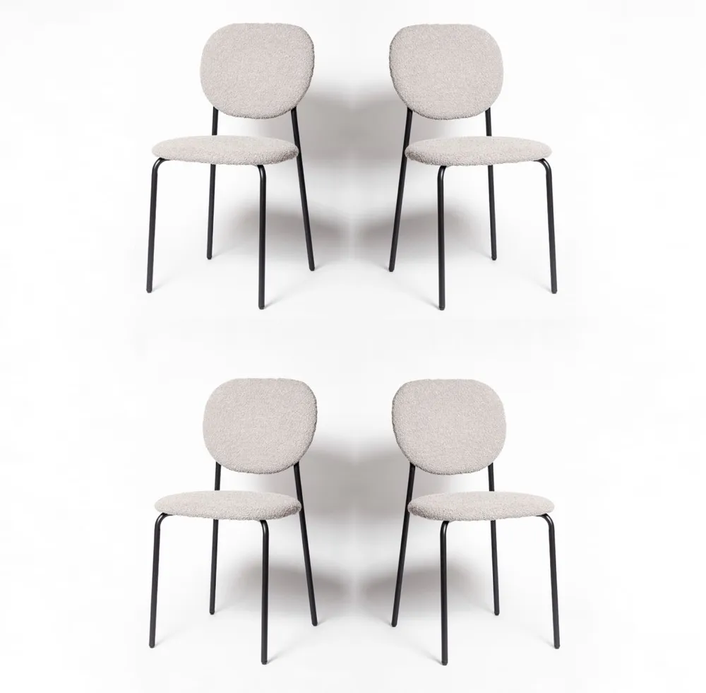 Комплект стульев для кухни Ла Рум С-101 серый букле, 4 шт