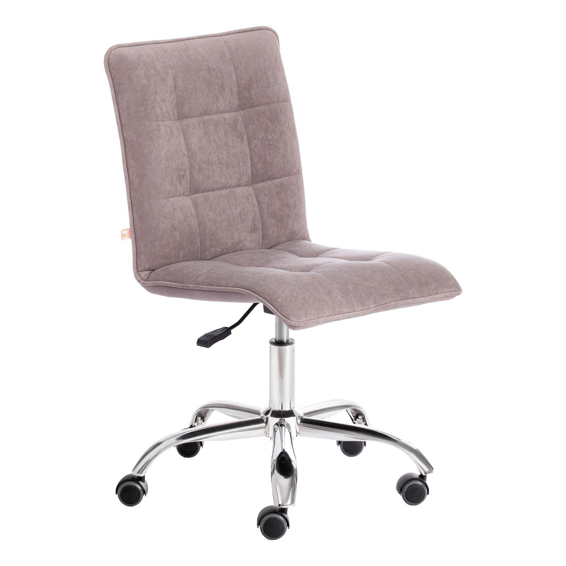 Кресло офисное TetChair Zero Велюр Clermon светло-серое 40 х 45 х 96 см