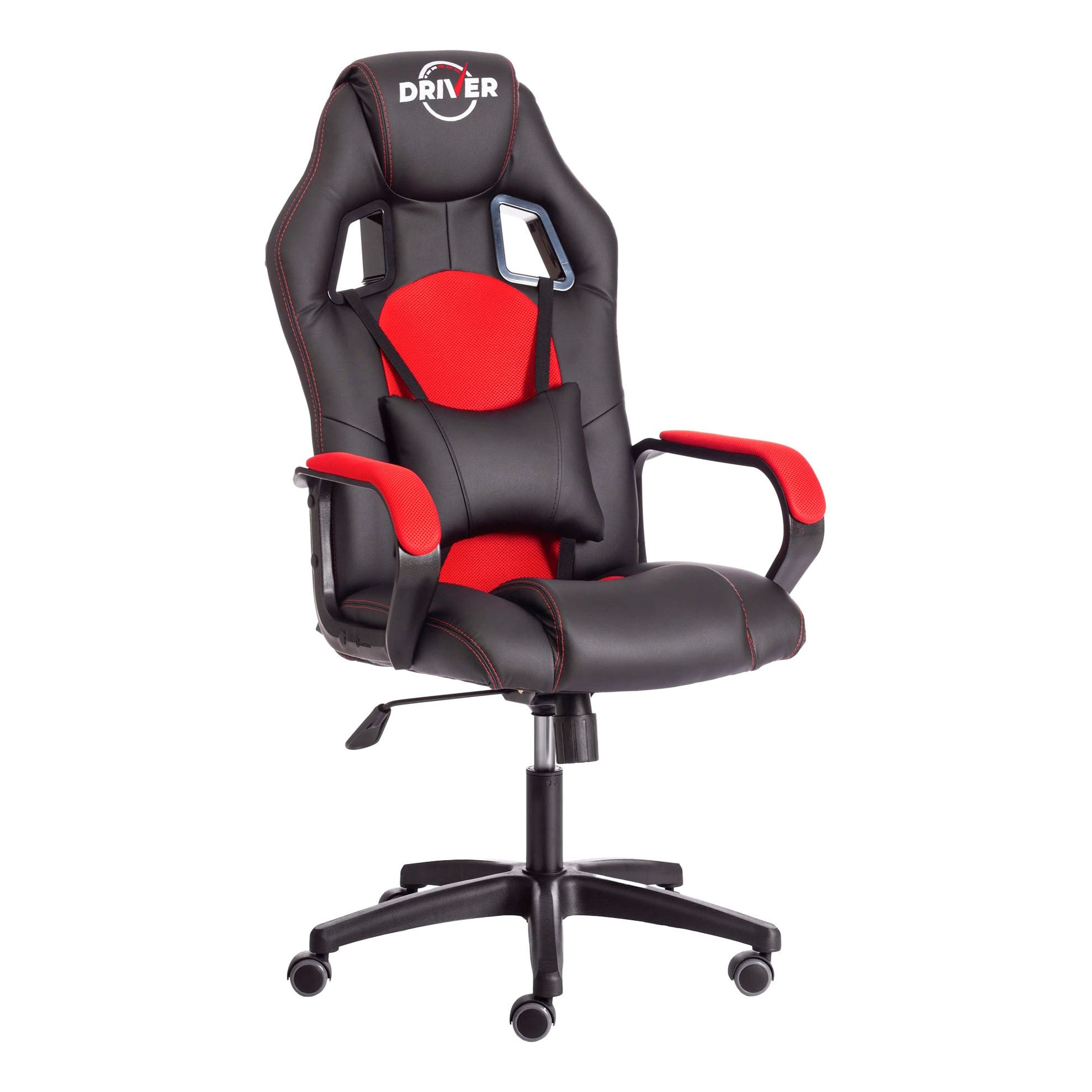 Кресло офисное TetChair Driver красно-черное 55 х 49 х 126 см