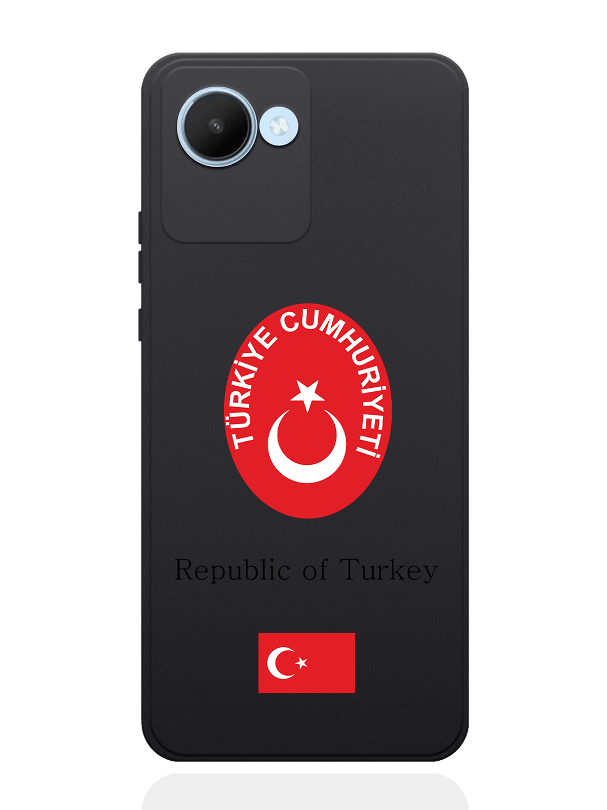 Чехол SignumCase для realme C30 Герб Турции черный