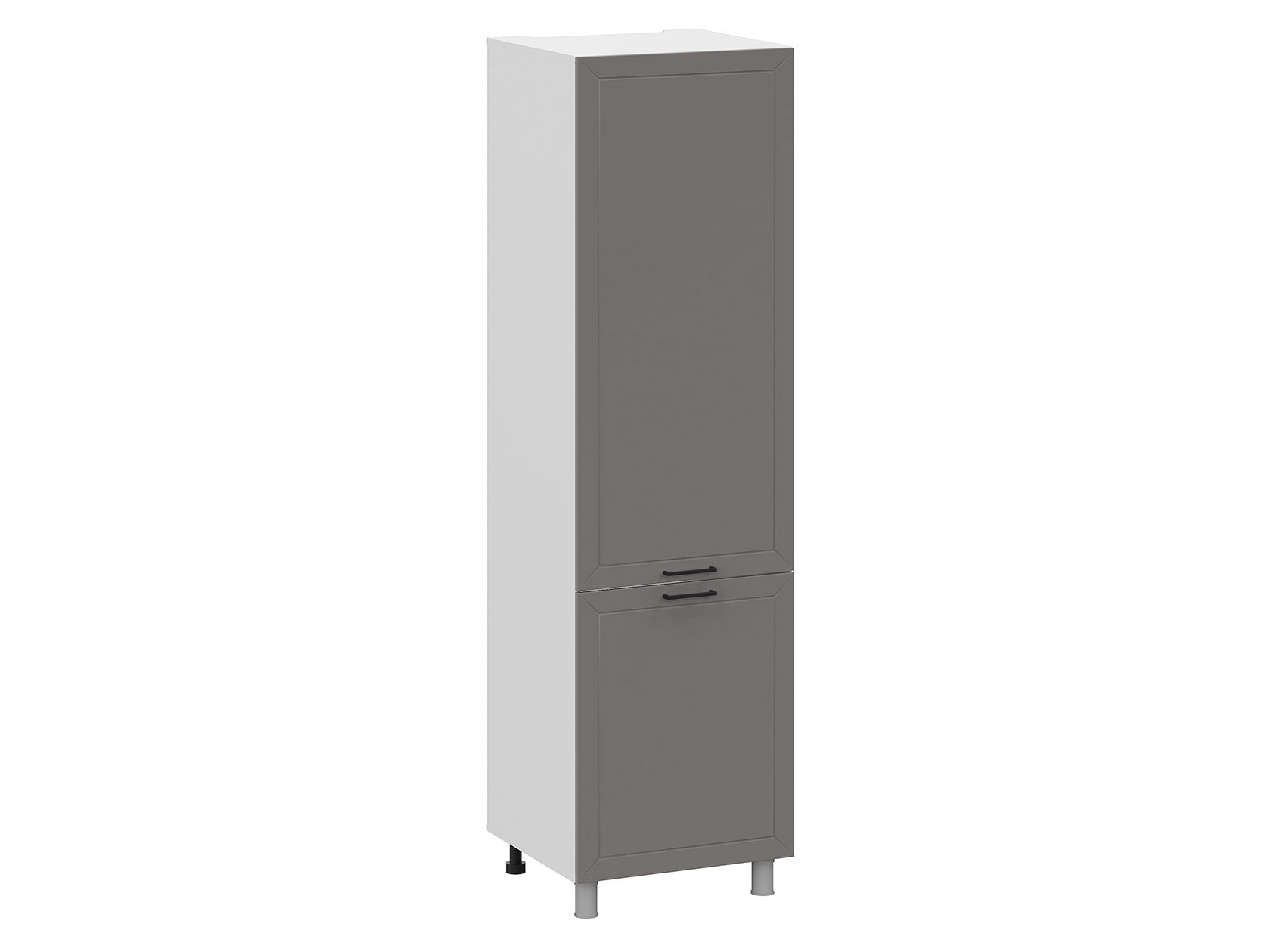Пенал под холодильник СВ-Мебель Вектор Белый / Грей 2140 мм