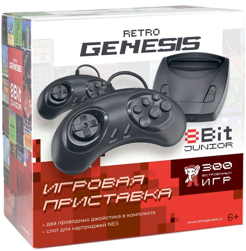 Игровая приставка Retro Genesis 8 Bit Junior + 300 игр