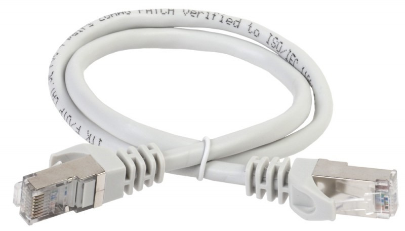 Патч-корд IEK RJ45-RJ45 5м PC01-C5EF-5M