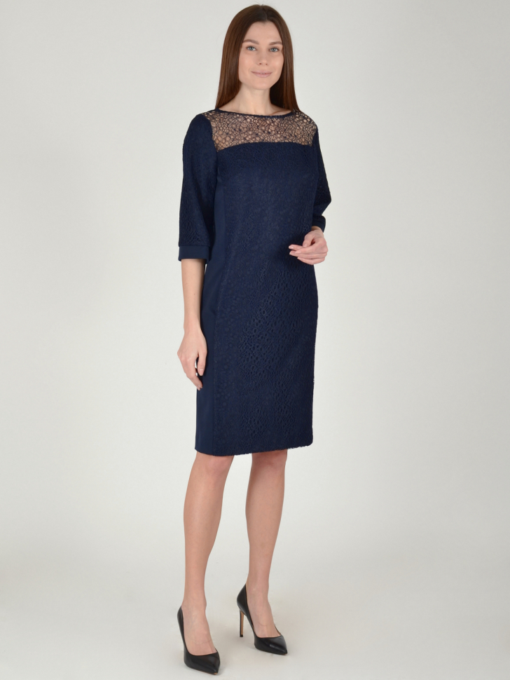 Платье женское Viserdi 2072-сн 4181220 синее 46 RU