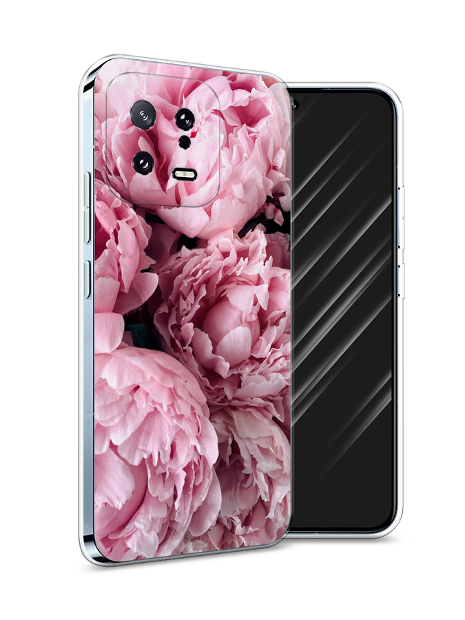 Чехол Awog на Xiaomi 13 5G  "Нежные пионы"