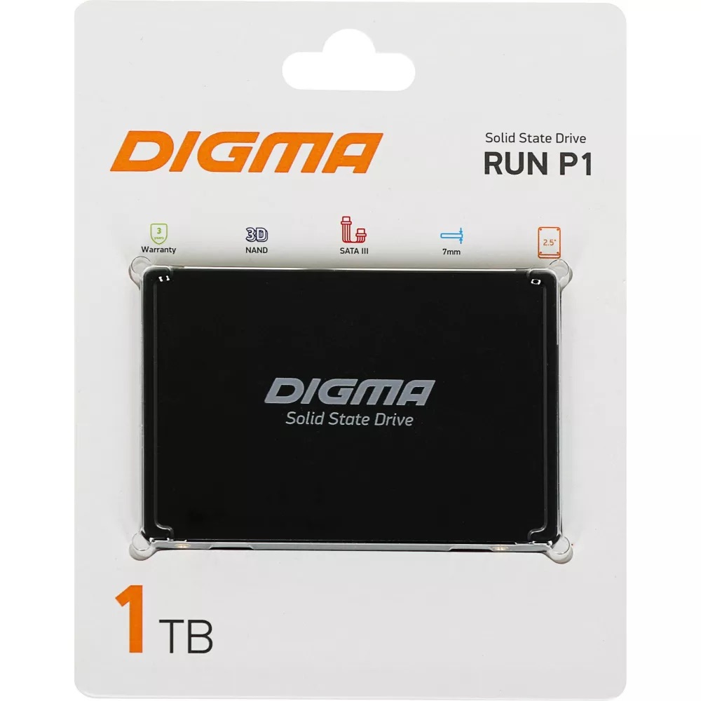 SSD накопитель DIGMA Run P1 2.5" 1 ТБ (DGSR2001TP13T)