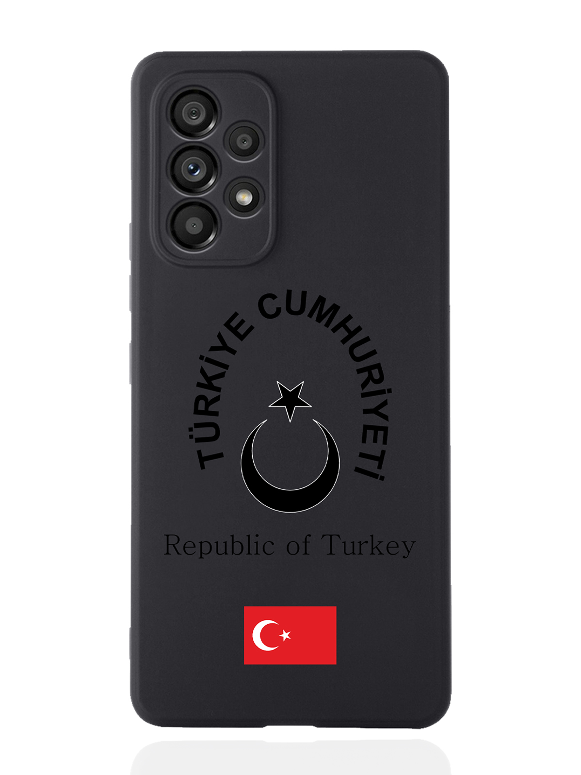 Чехол SignumCase для Samsung Galaxy A53 Черный лаковый Герб Турциичерный