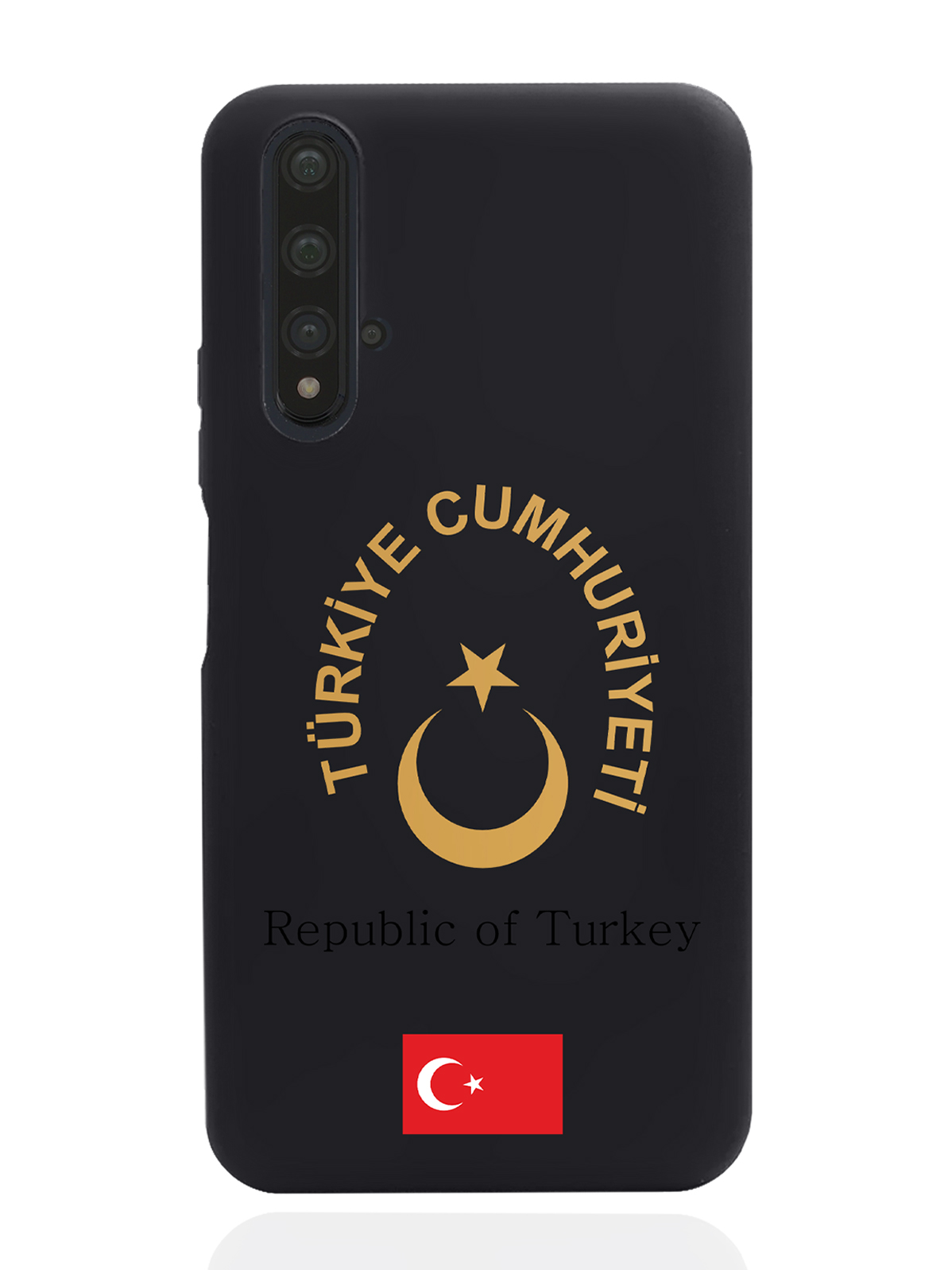 Чехол SignumCase для Honor 20 Золотой Герб Турции черный
