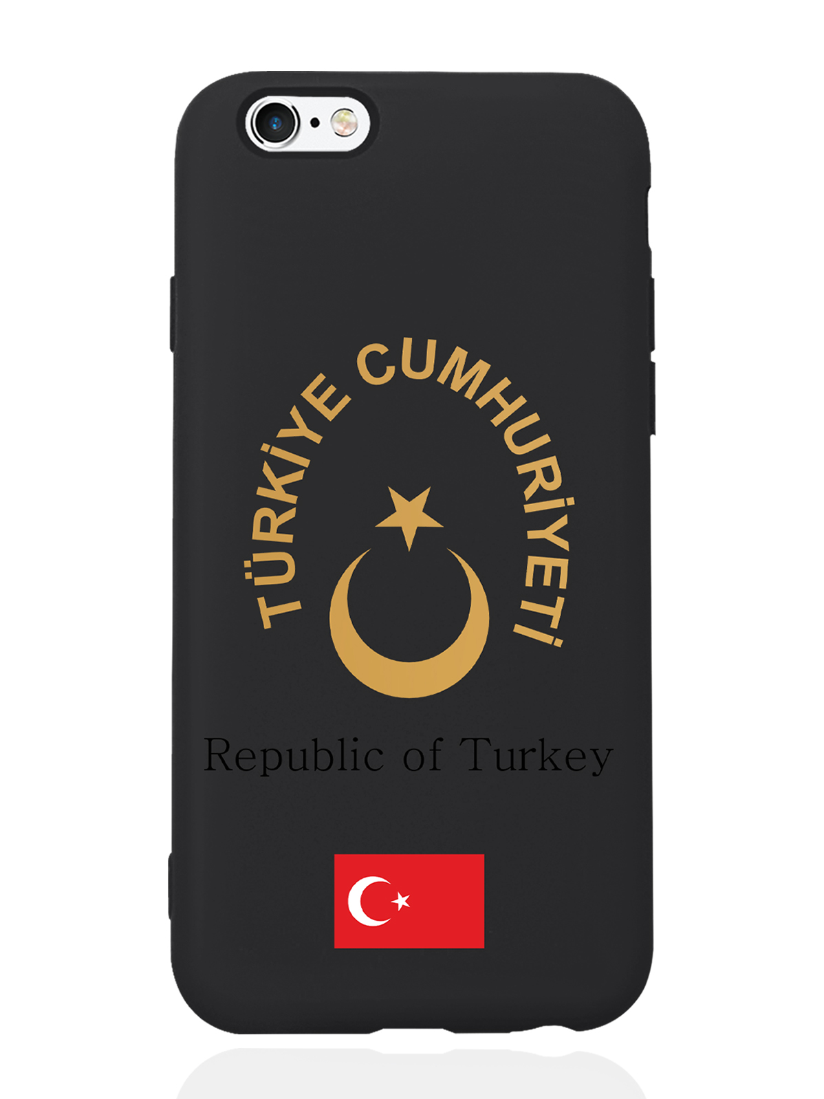 Чехол SignumCase для iPhone 6/6s Золотой Герб Турции черный