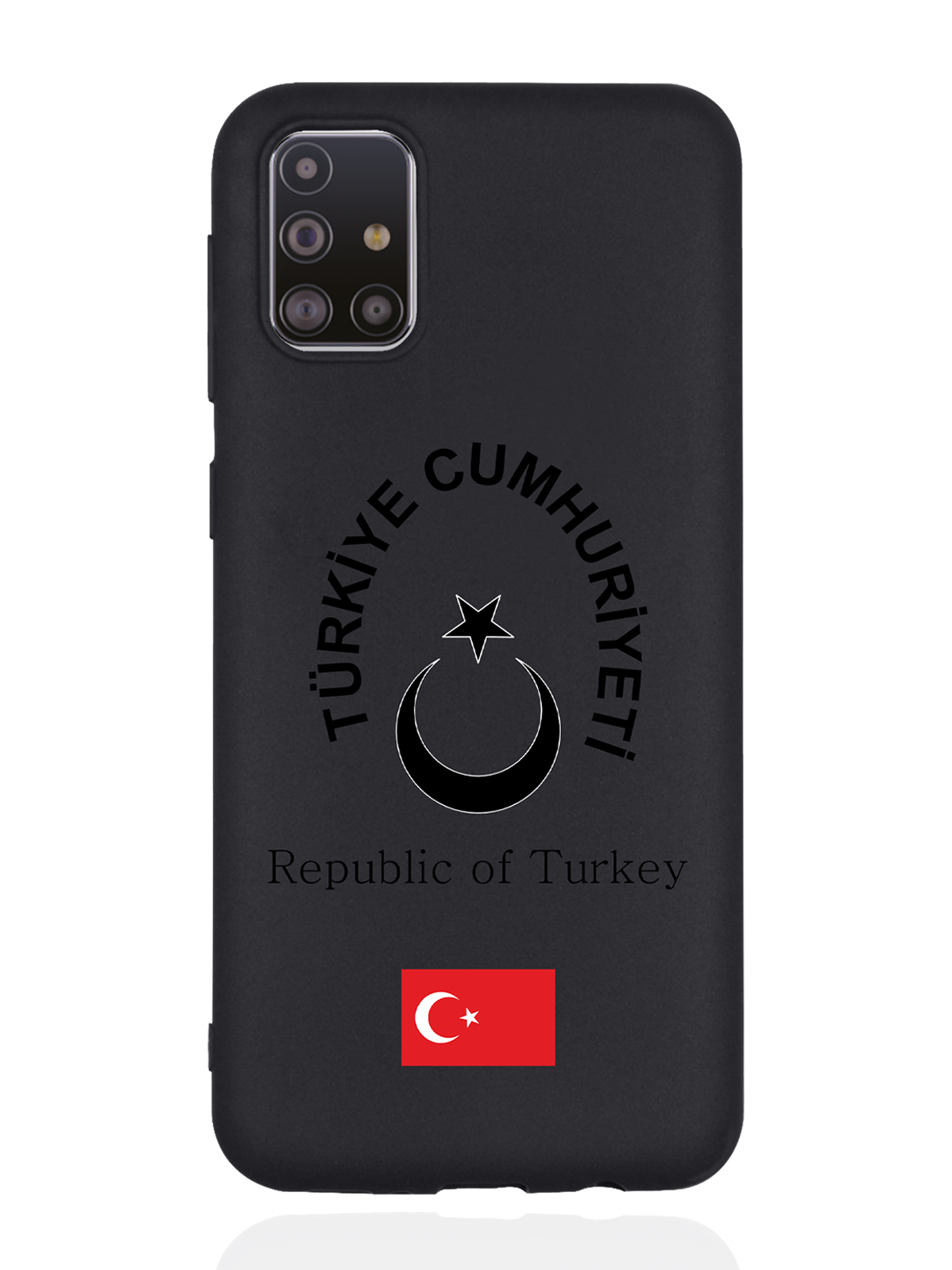 Чехол SignumCase для Samsung Galaxy M31s Черный лаковый Герб Турциичерный