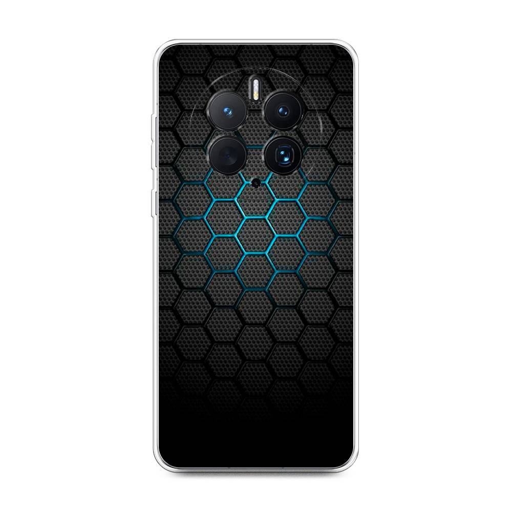 Чехол Awog для Huawei Mate 50 Pro "Бирюзовые соты"