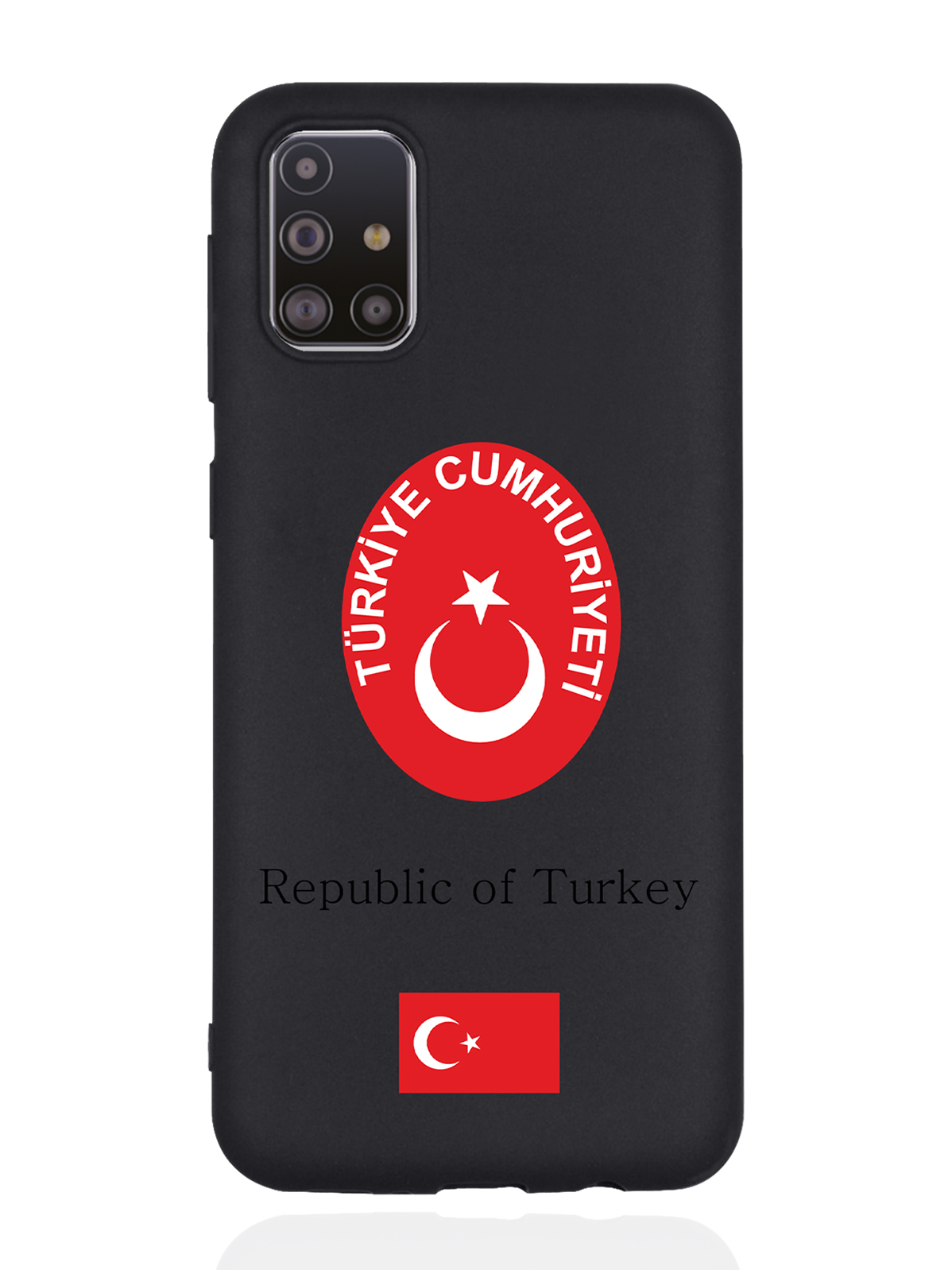 Чехол SignumCase для Samsung Galaxy M31s Герб Турции черный