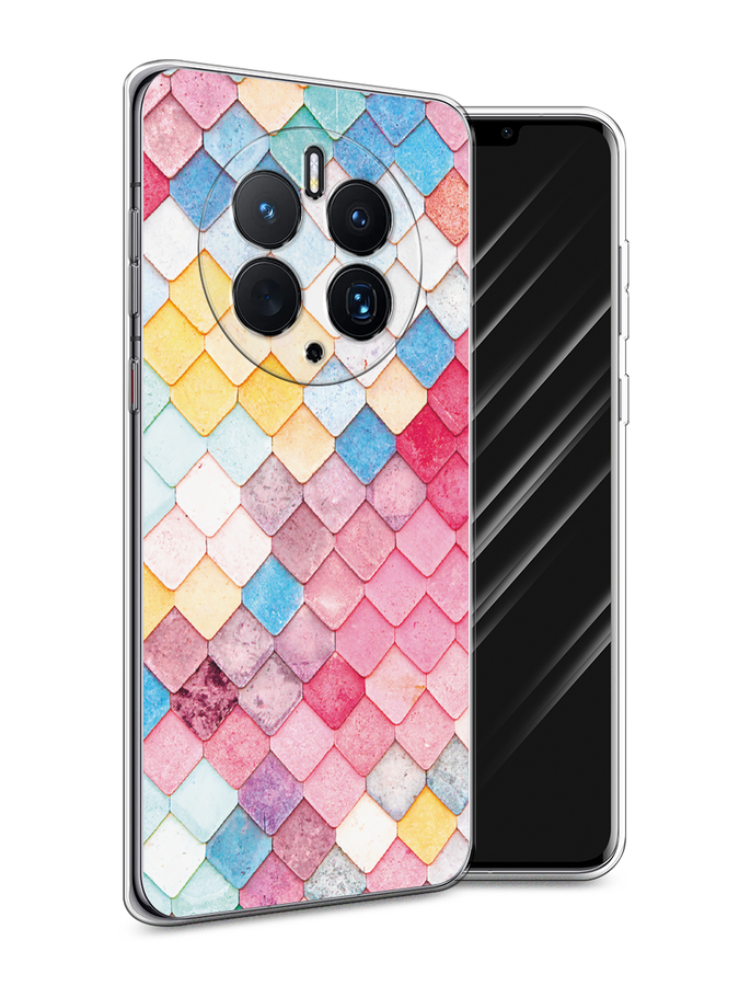 Чехол Awog для Huawei Mate 50 Pro "Нежные ромбики"