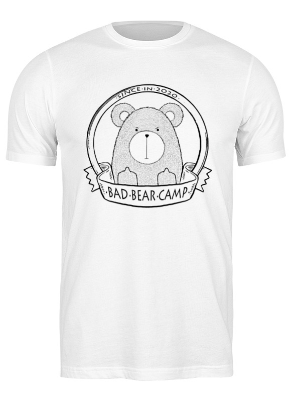 Футболка мужская Printio Bad bear camp белая 2XL