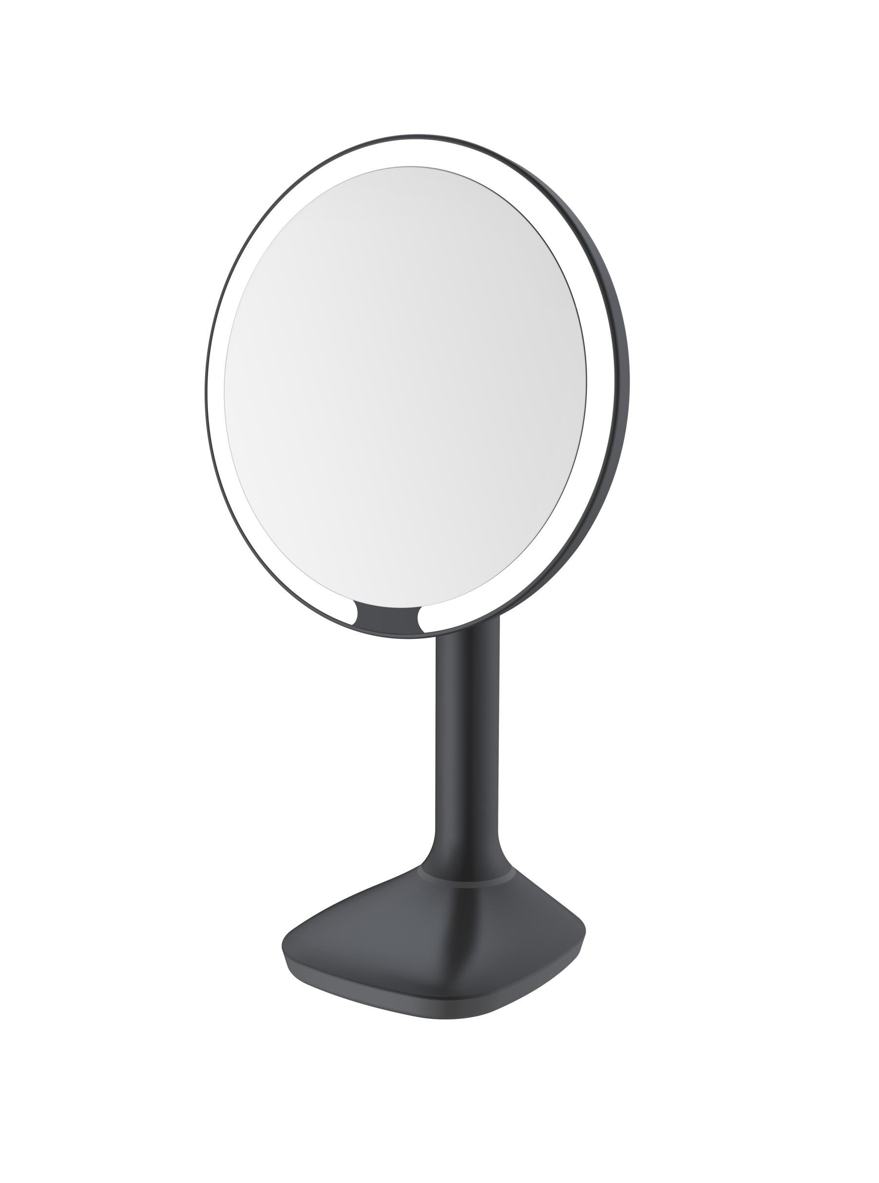 Savol Зеркало настольное косметическое с подсветкой и увеличением 5х JAVA S-M8888H черный