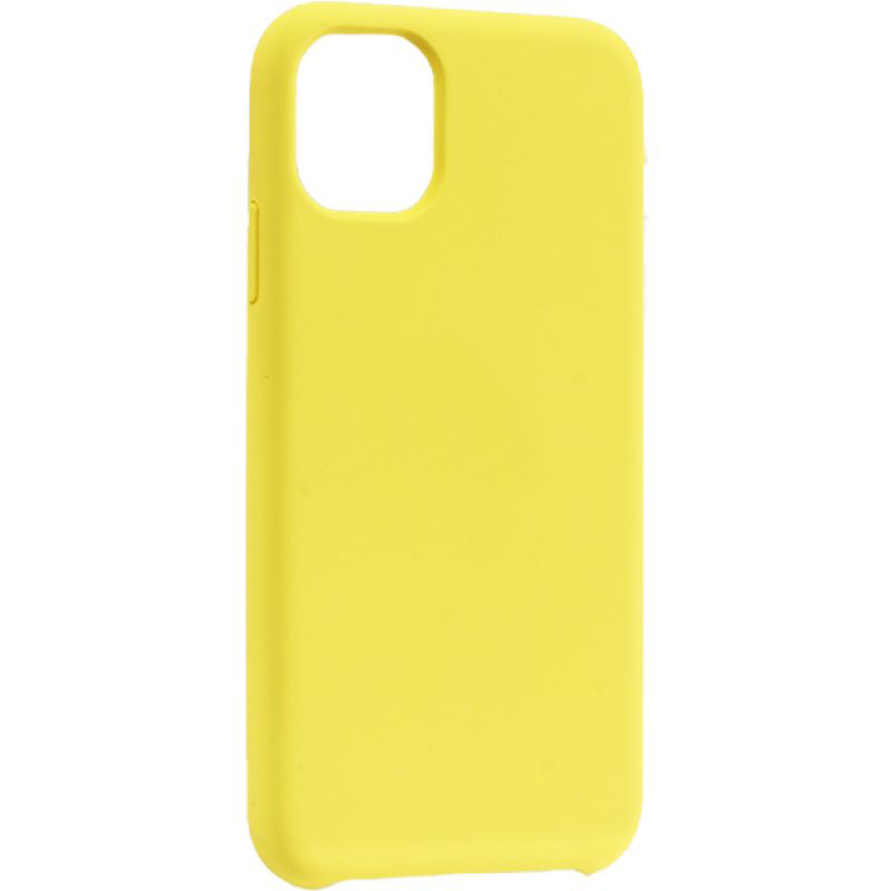 Силиконовый чехол Silicone Case для iPhone 12 mini 5.4", солнечно-желтый