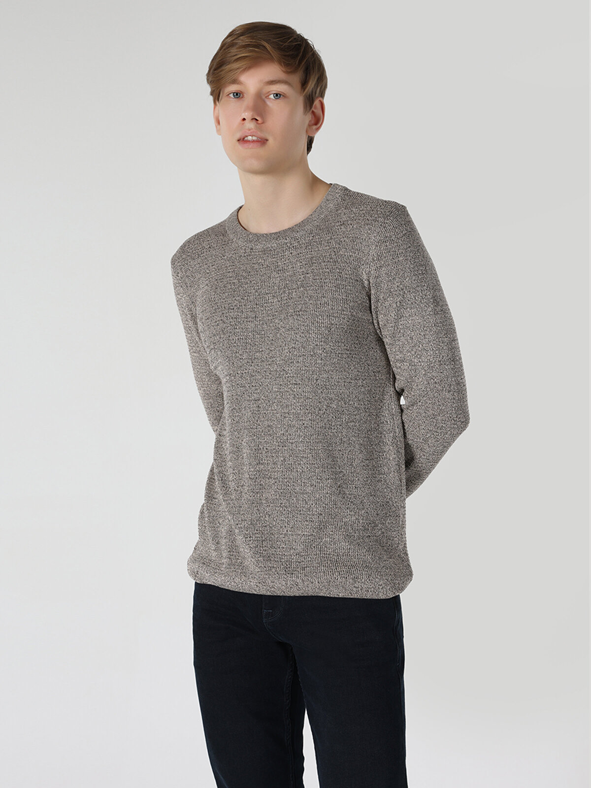 Джемпер мужской Colin's CL1061674_Q1.V1_BRW коричневый M