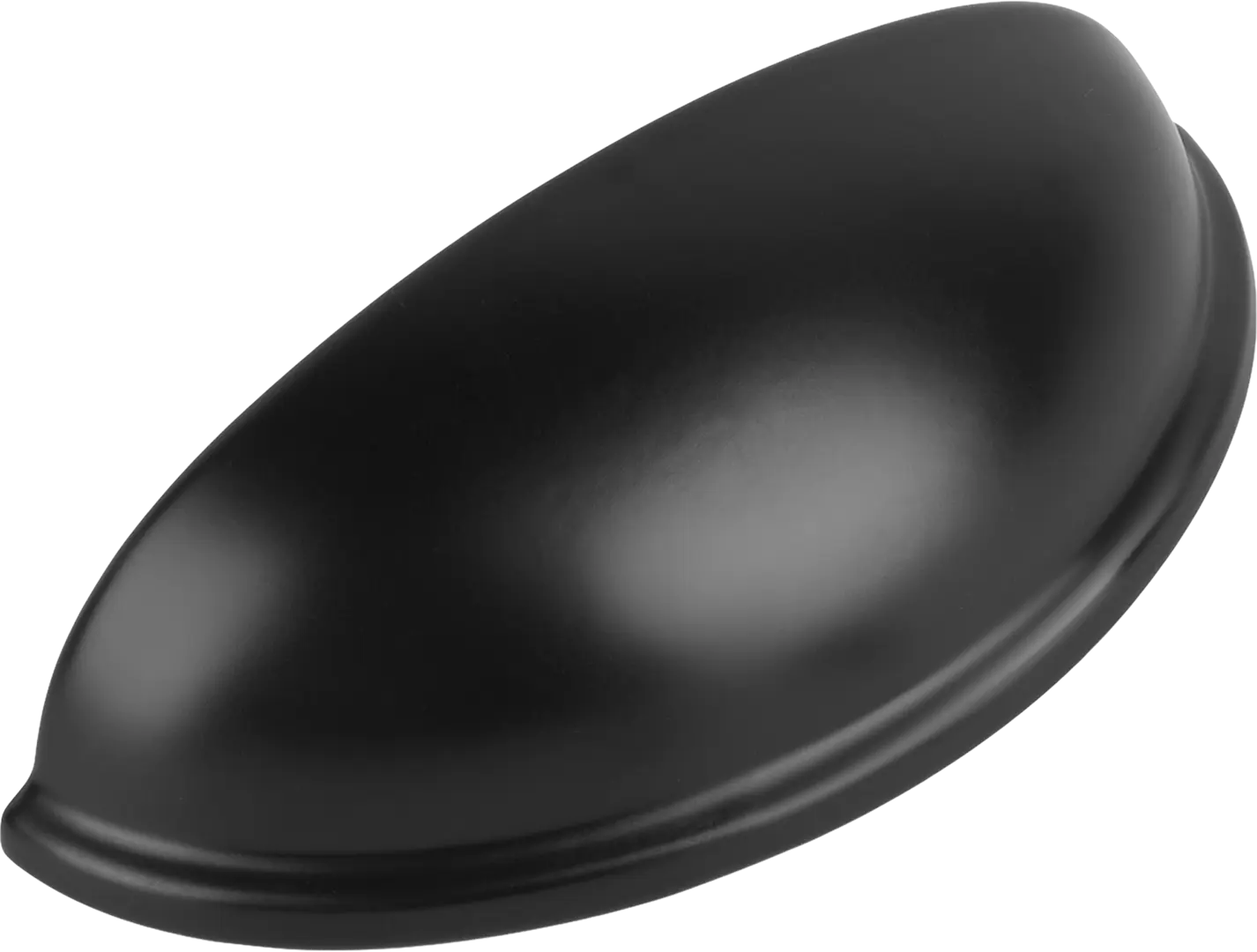 Ручка-кнопка мебельная Блэкшелл 76 мм, цвет черный