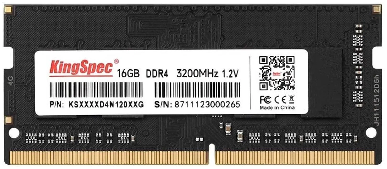 Оперативная память KingSpec (1742125), DDR4 1x16Gb, 3200MHz