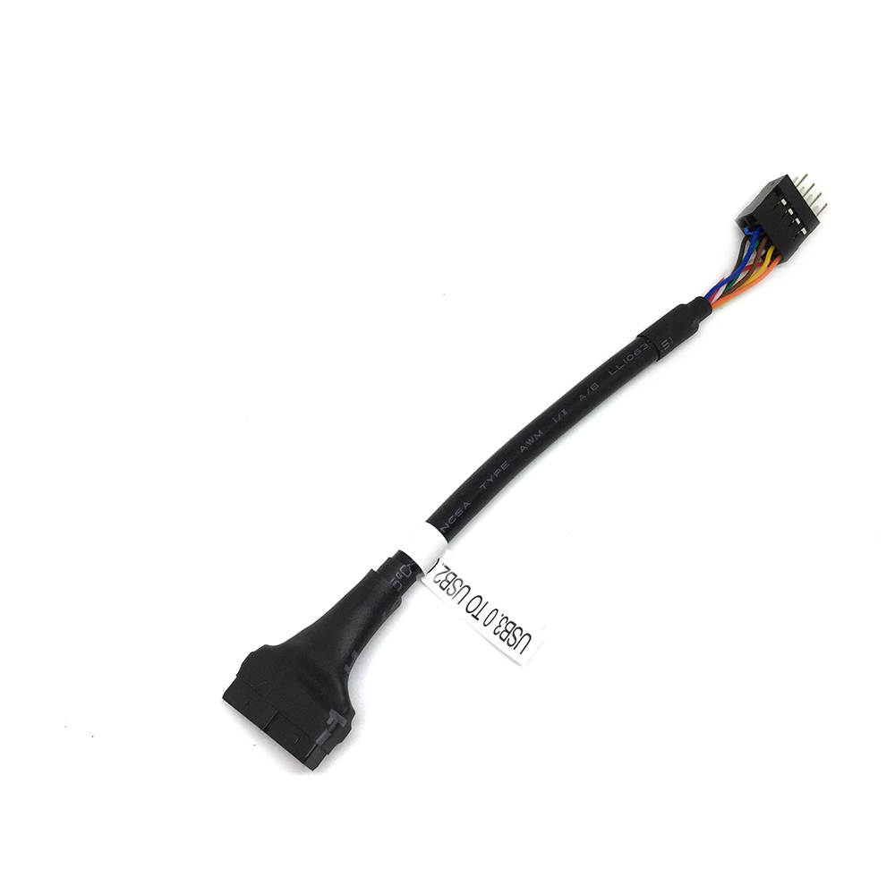 Кабель Espada USB 9 pin-USB 19 pin , M-F 0,15м Black 10PINMTO20PINF