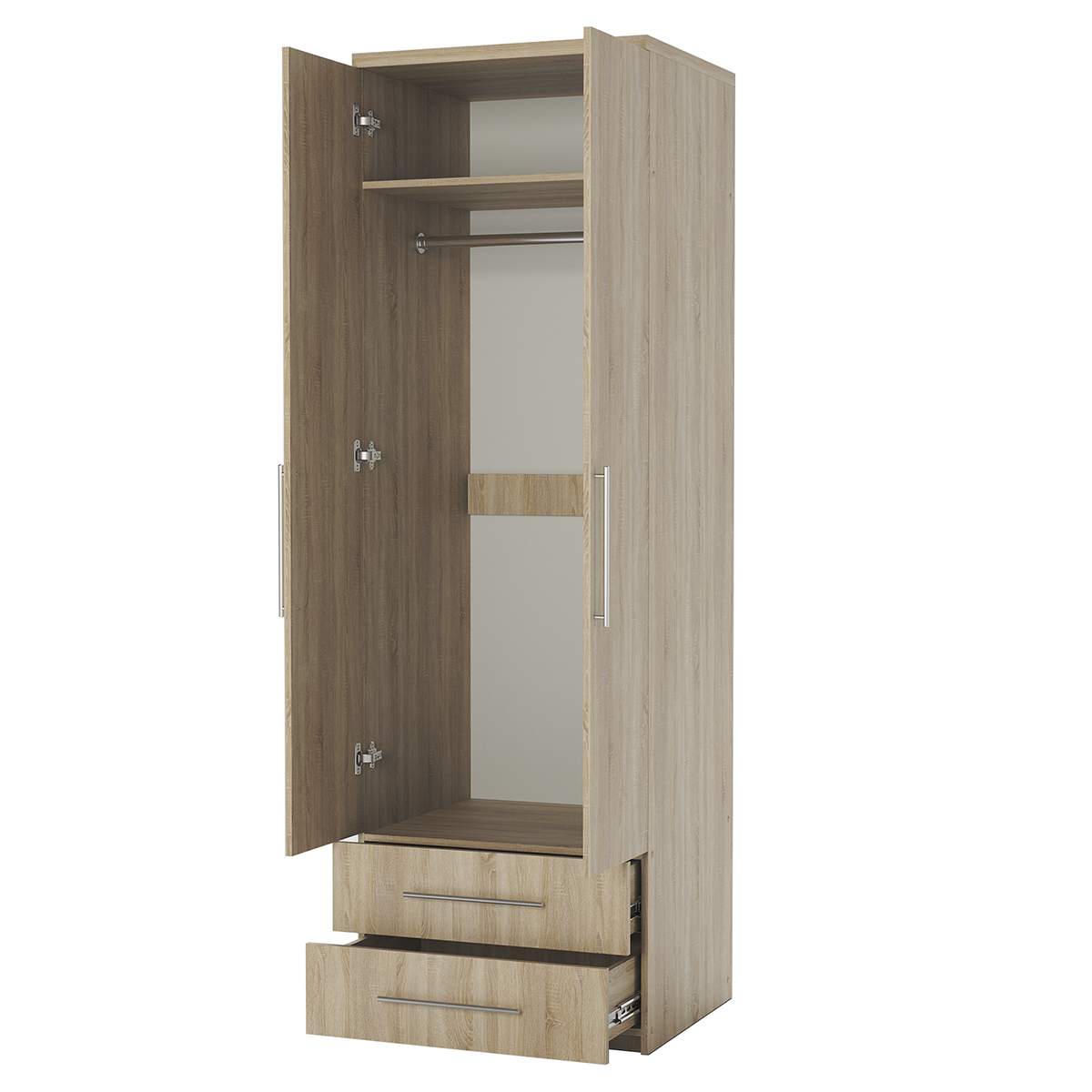 Шкаф для одежды с ящиками Шарм-Дизайн Мелодия МШЯ-21 60х60 Дуб Сонома
