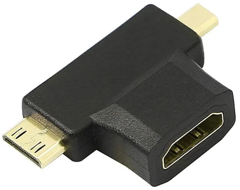 Переходник KS-IS HDMI - Micro HDMI/Mini HDMI KS-361 Black