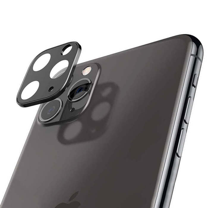 Защитное стекло для камеры Hoco 3D Metal Frame Flexible A18 для iPhone 11 Pro Max Black