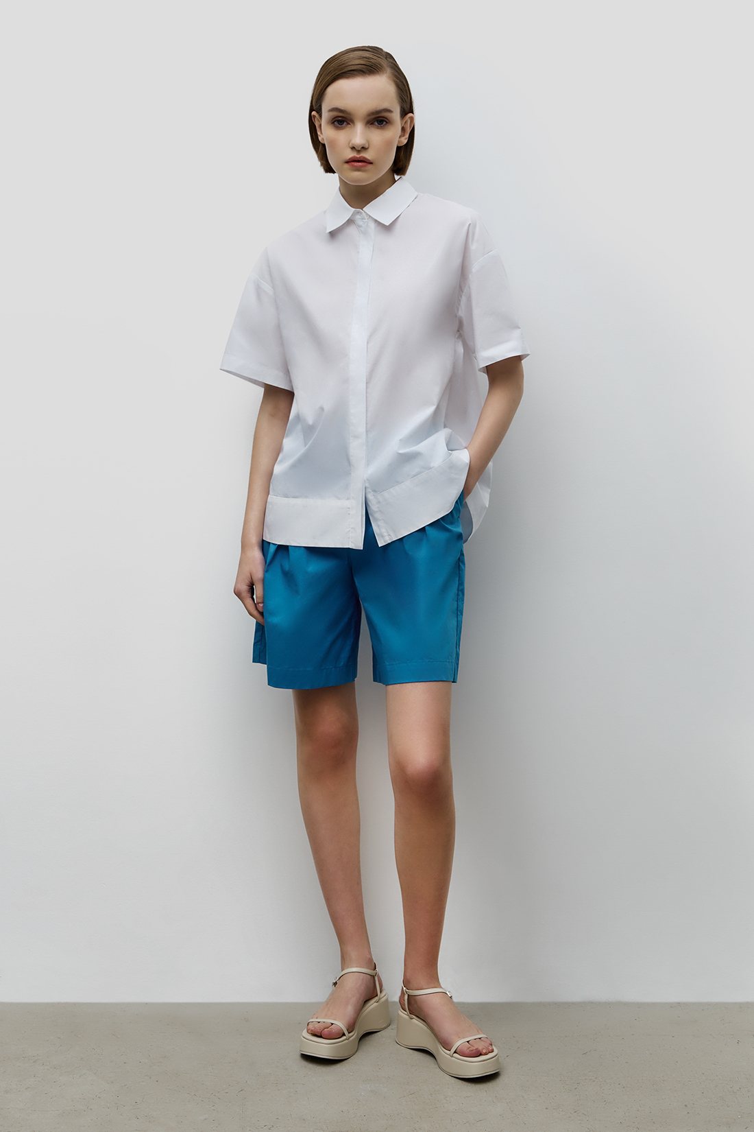 Повседневные шорты женские Baon B3223002 синие XL