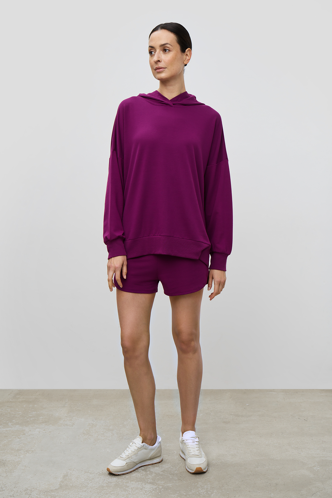 Повседневные шорты женские Baon B3223019 фиолетовые M
