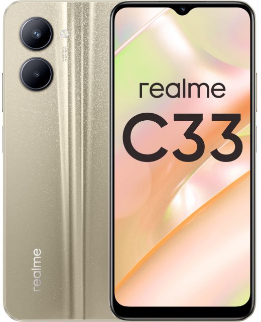 Смартфон Realme C33 4/128GB Sandy Gold (RMX3624)