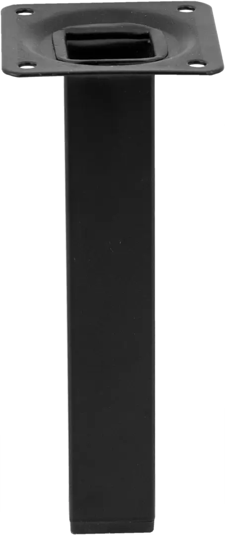 Ножка квадратная 150х25 мм сталь максимальная нагрузка 50 кг цвет черный