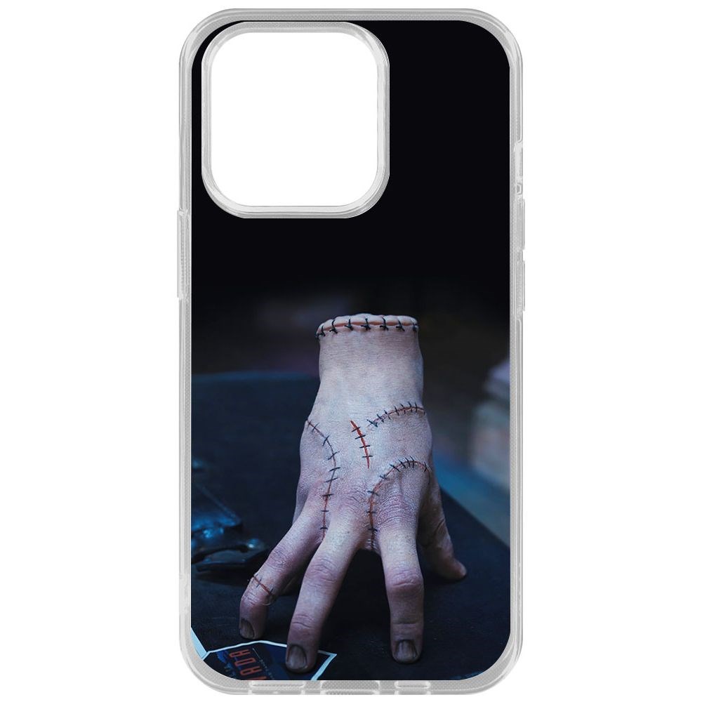 Чехол-накладка Krutoff Clear Case Уэнсдей Аддамс - Вещь для iPhone 14 Pro